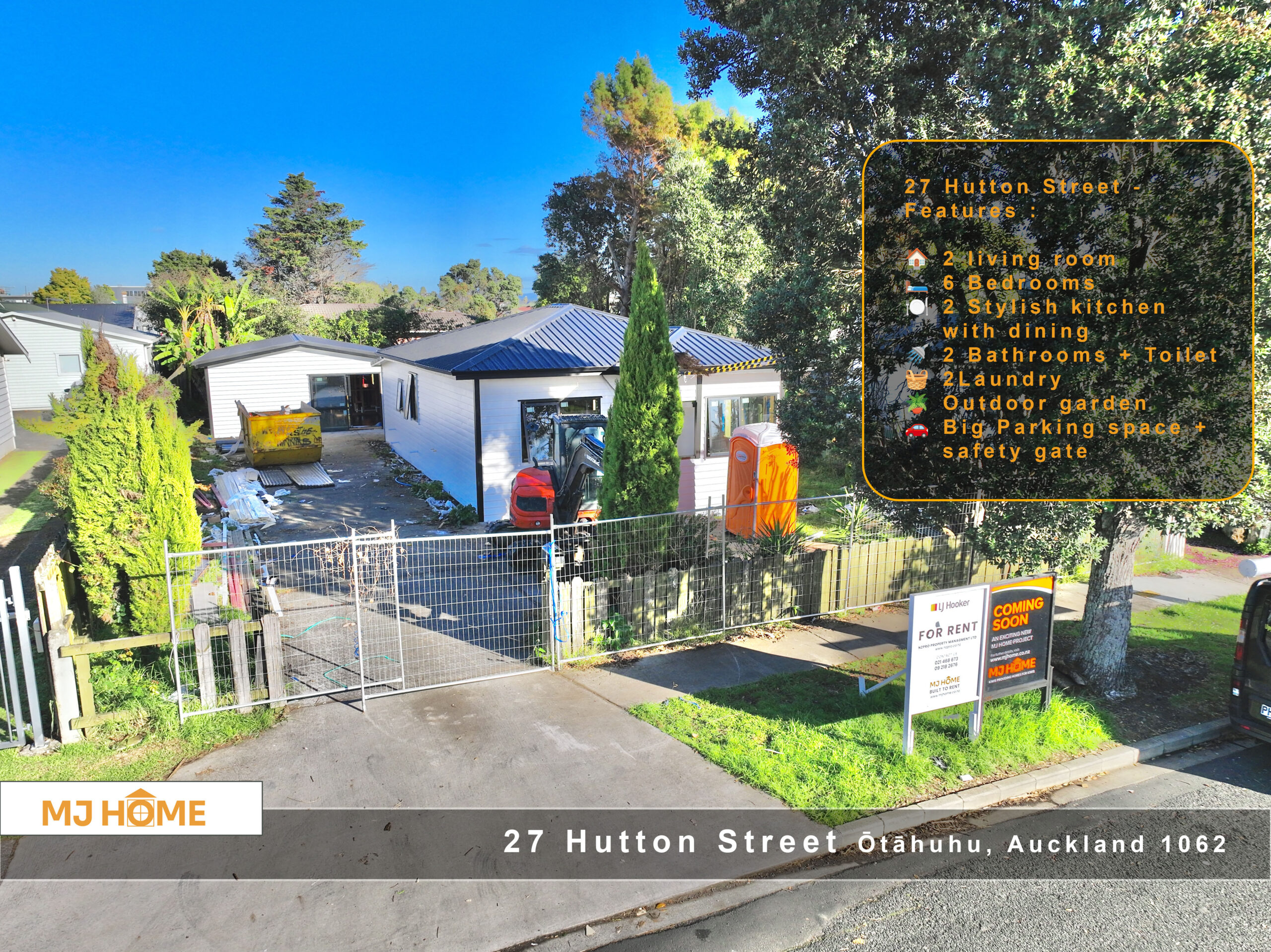 27/27A Hutton Street, Ōtāhuhu, Auckland 1062 - MJ Home